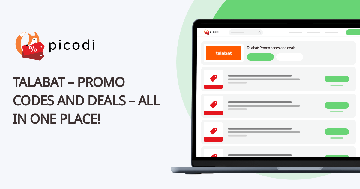 Talabat voucher code | December 2025 | Picodi UAE