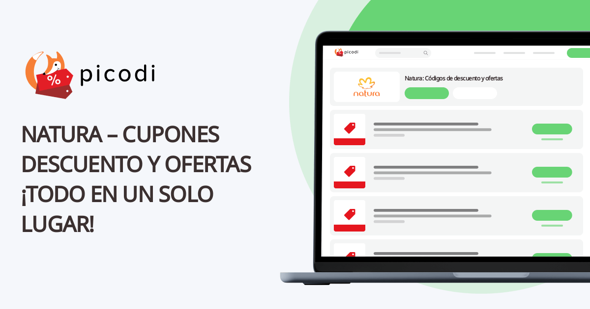 Codigo descuento Natura | Enero 2026 | Picodi Argentina
