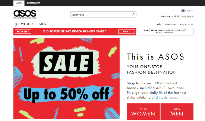 ASOS discount code | 60% | December 2017 | Look! - Picodi Australia