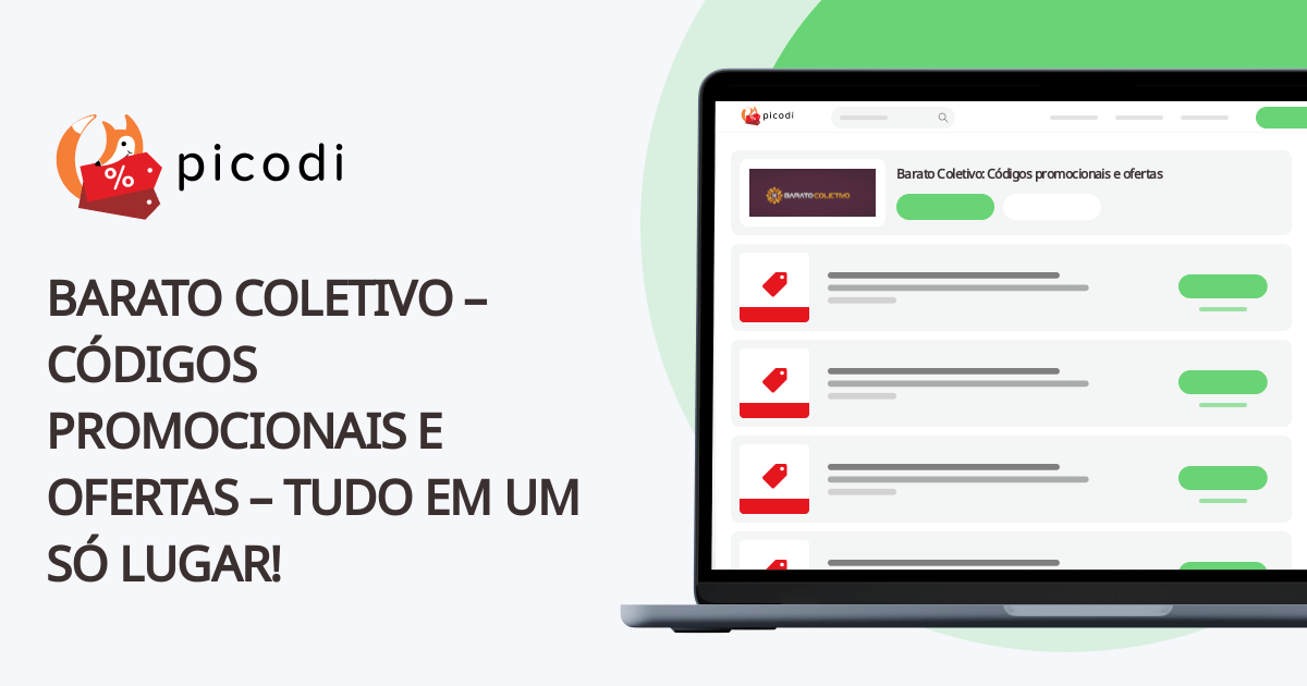 Cupom Barato Coletivo | Janeiro 2026 | Picodi Brasil