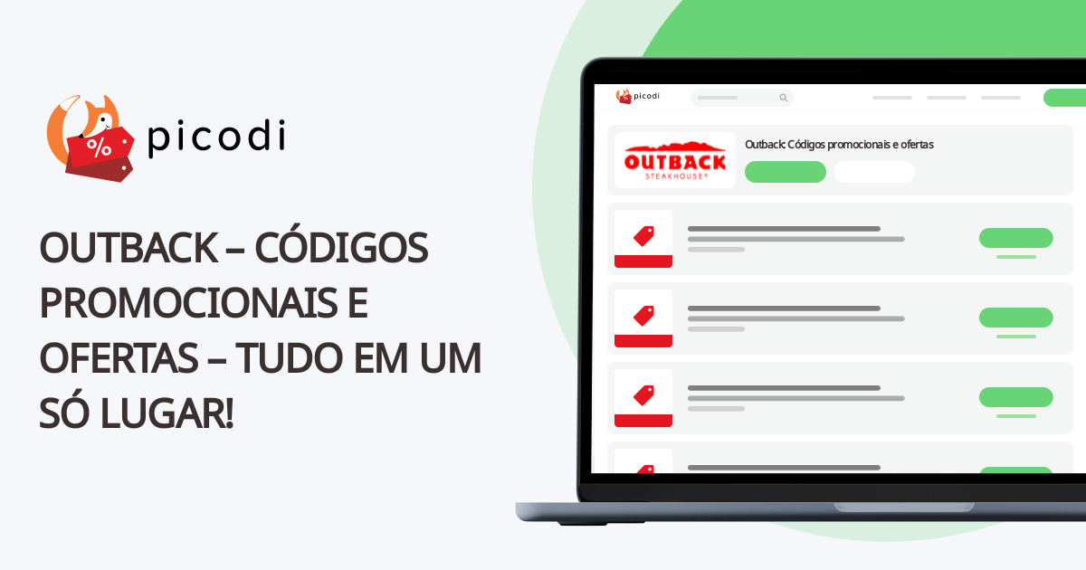 Cupom Outback | Dezembro 2025 | Picodi Brasil