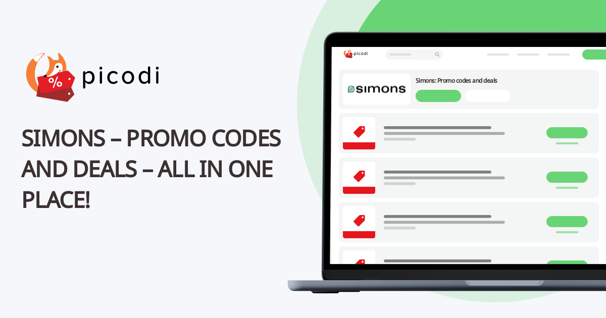 Simons promo code | October 2025 | Picodi Canada