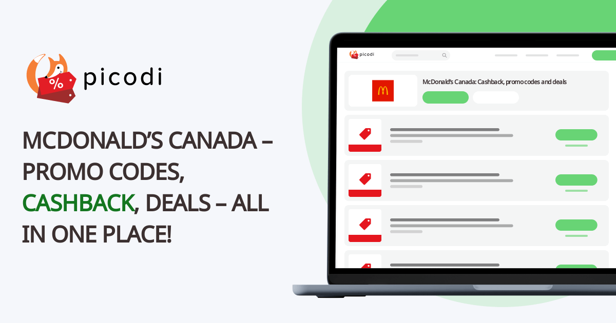 McDonald’s Canada promo code | April 2026 | Picodi Canada