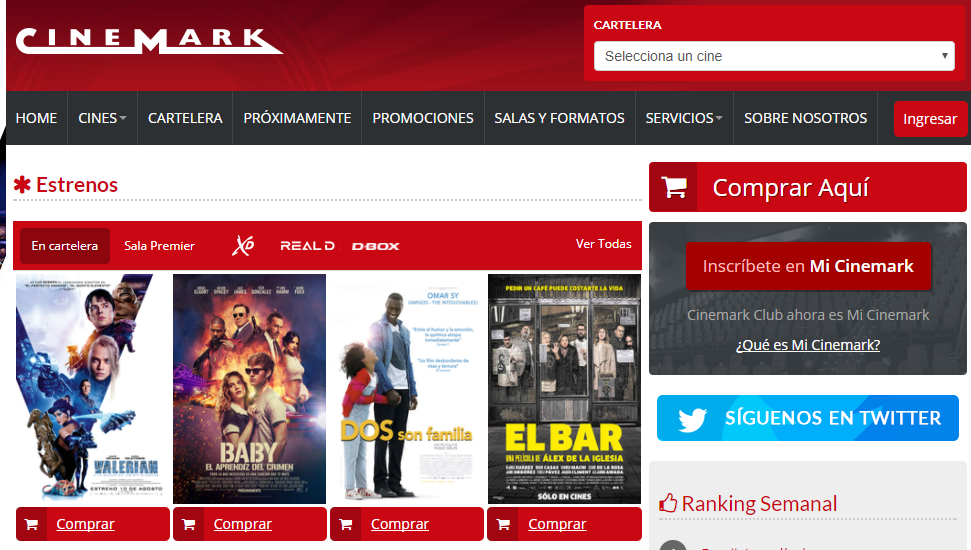 Descuento Cinemark | $ 3200 | Enero 2018 | ¡Benefíciate! - Picodi Chile