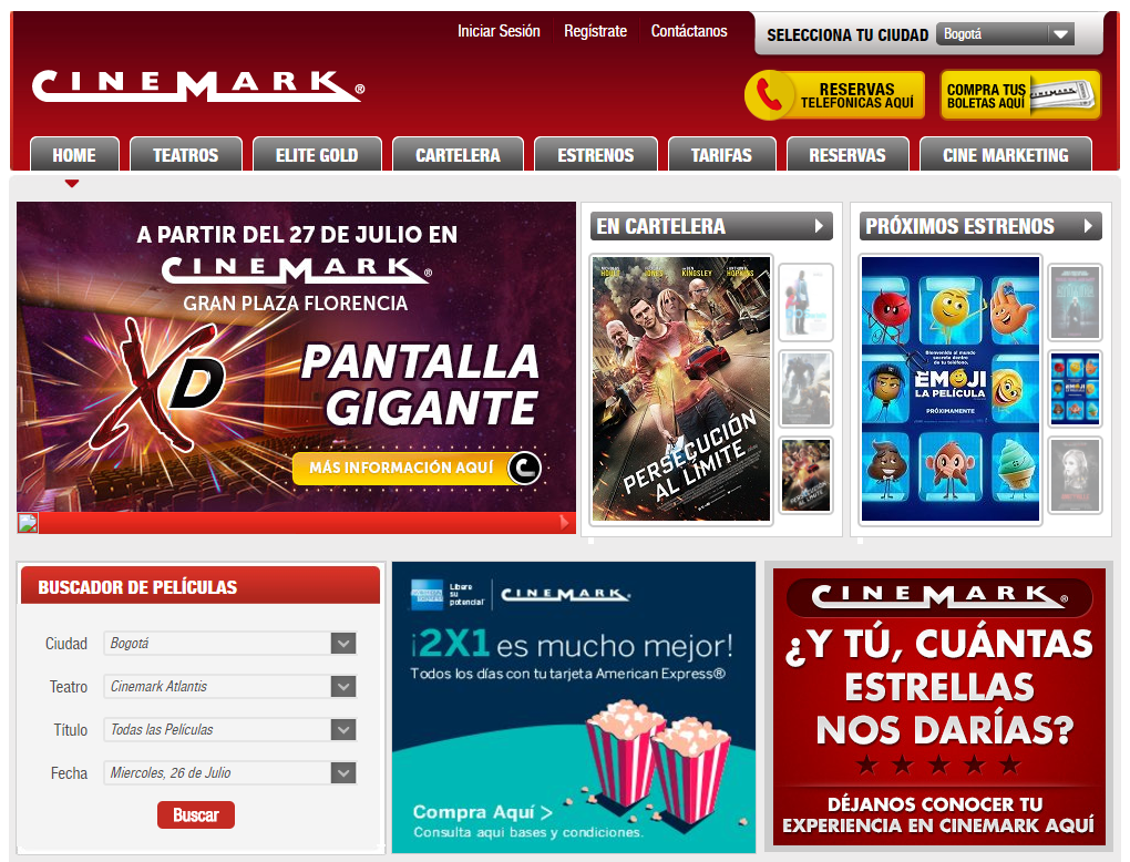 Promocion Cinemark | 20% | Black Friday 2017 | ¡Benefíciate! - Picodi ...