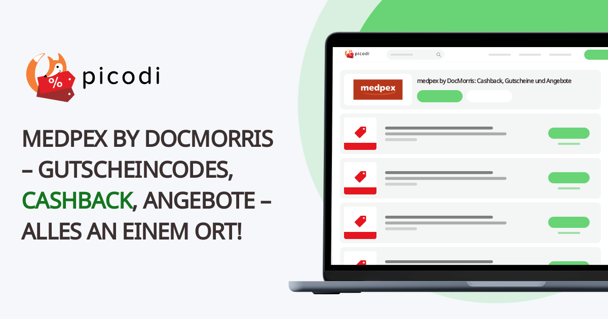 Medpex by DocMorris Gutschein | 30% | Dezember 2025 | Picodi Deutschland