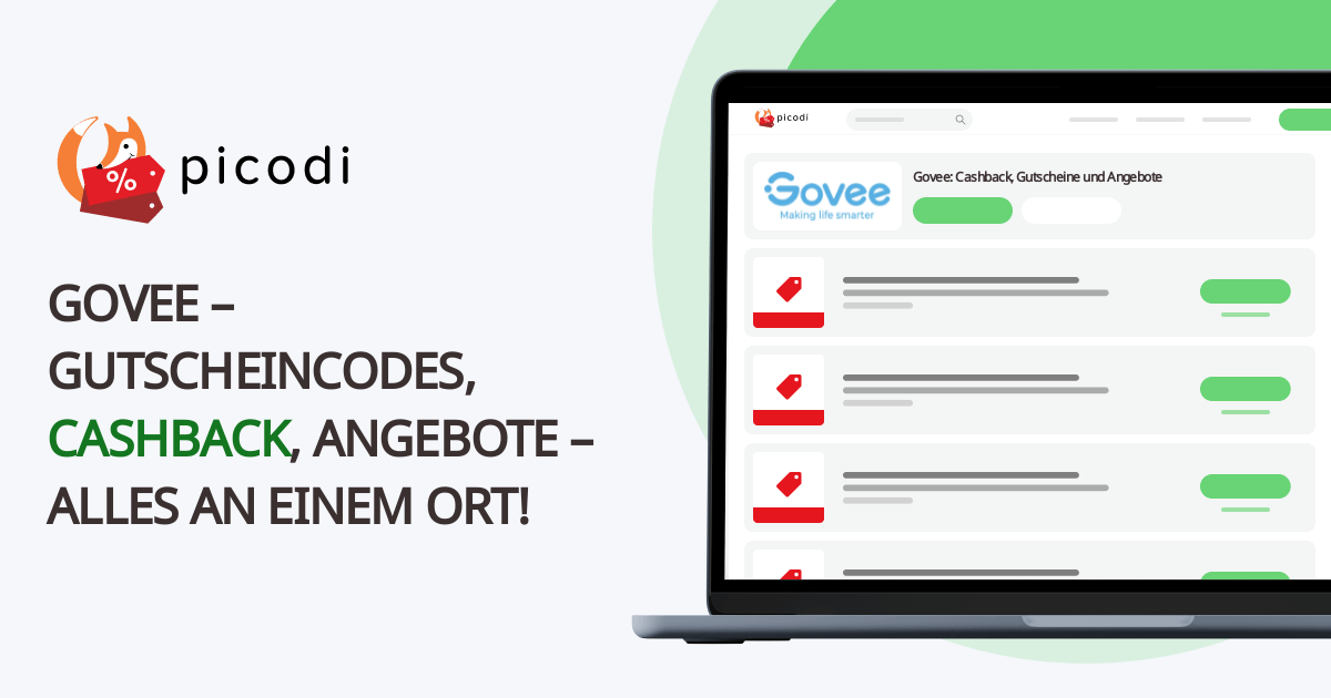 Govee Rabattcode | 10% | Dezember 2025 | Picodi Deutschland