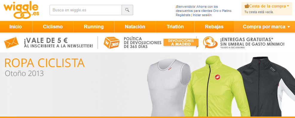 Código descuento Wiggle | 50% | Octubre 2016 | ¡Benefíciate! - Picodi.com