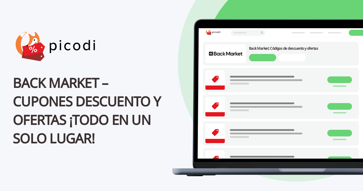 Codigo descuento Back Market | Agosto 2025 | Picodi España