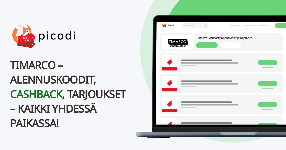 Timarco alennuskoodi | Nappaa nyt! | kesäkuu 2025