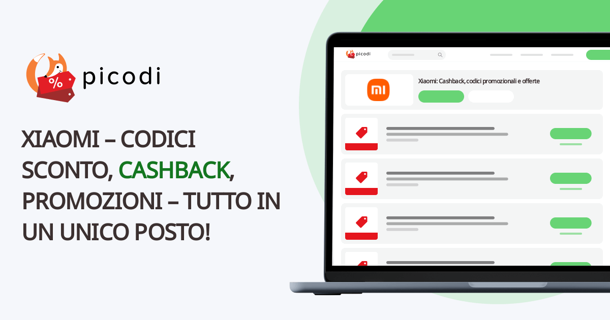 Coupon Xiaomi | 30% | Maggio 2026 - Vai!