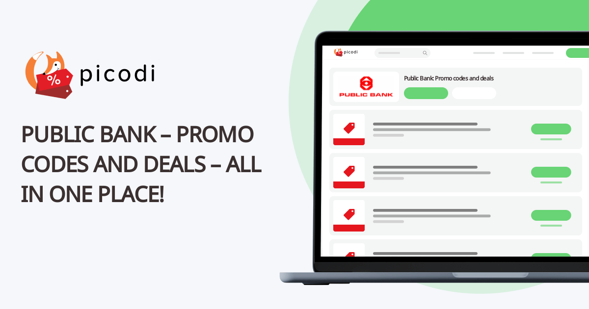 Public Bank code | 50% | April 2026 | Picodi Malaysia