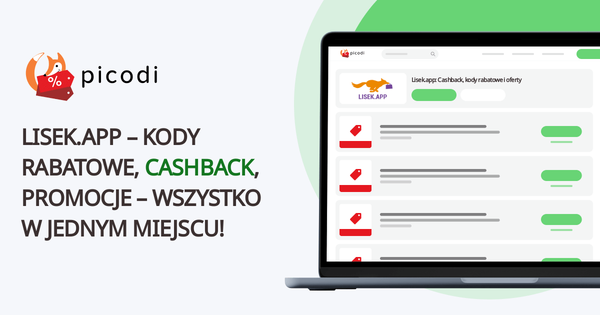 Lisek.app kod rabatowy | 25% | Październik 2025 - Picodi