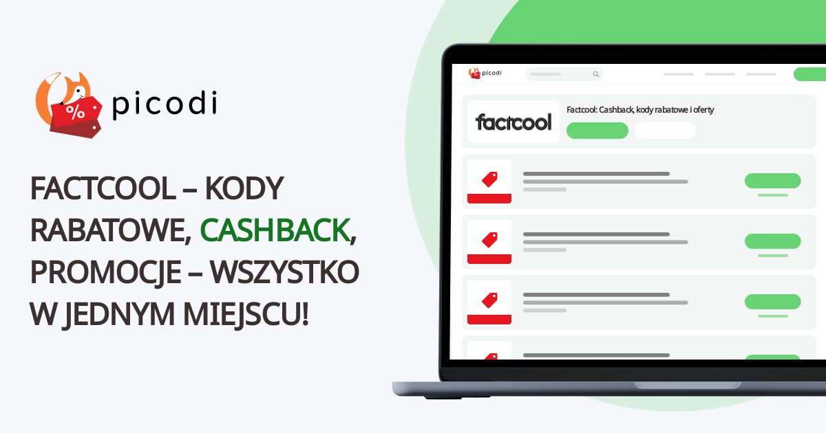 Factcool kod rabatowy | 62% | Styczeń 2026