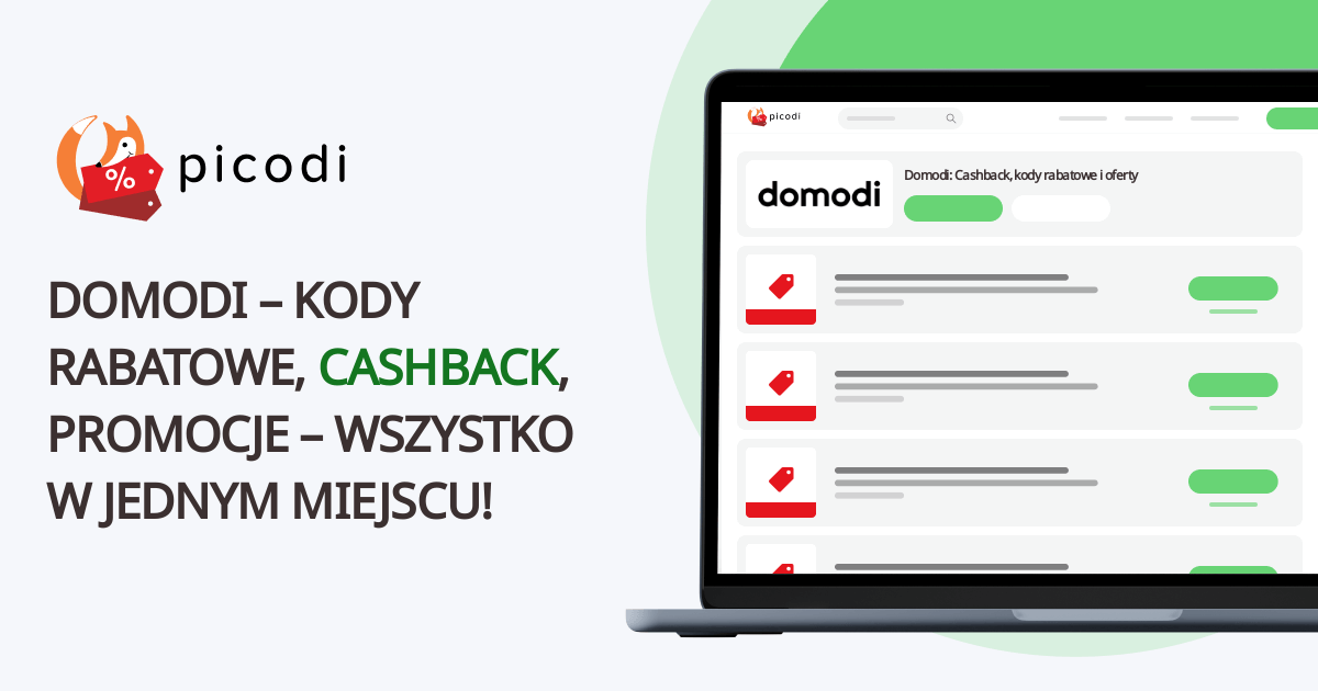 Domodi kod rabatowy | 73% | Grudzień 2025 - Picodi