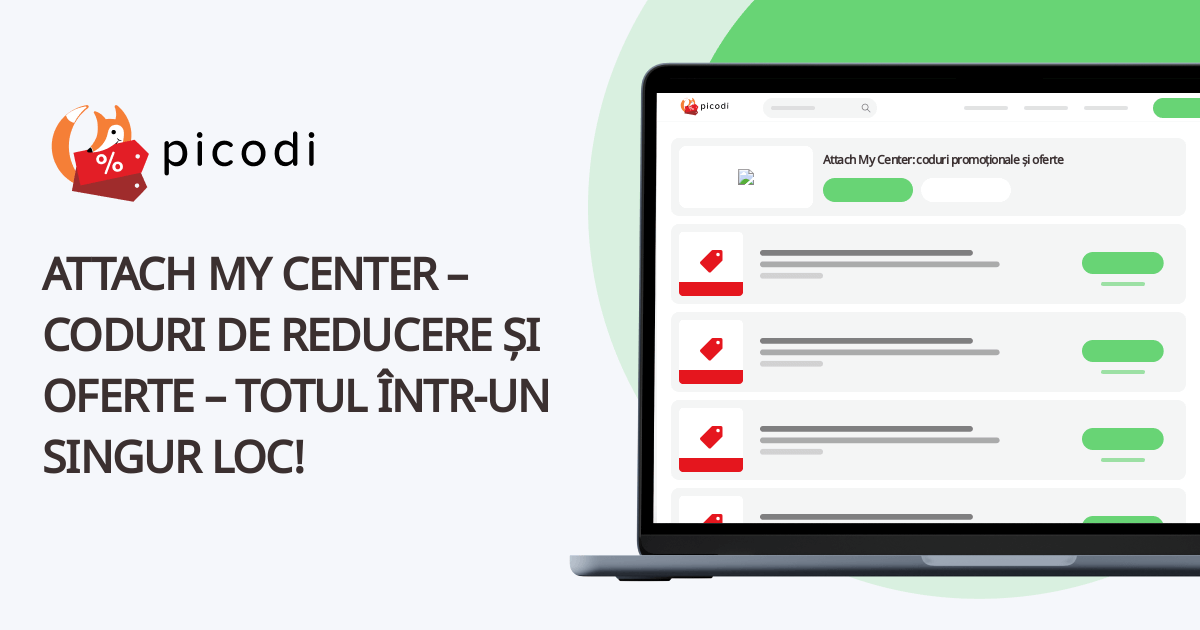 Cod Attach My Center | Obține acum! | Noiembrie 2025 - Picodi