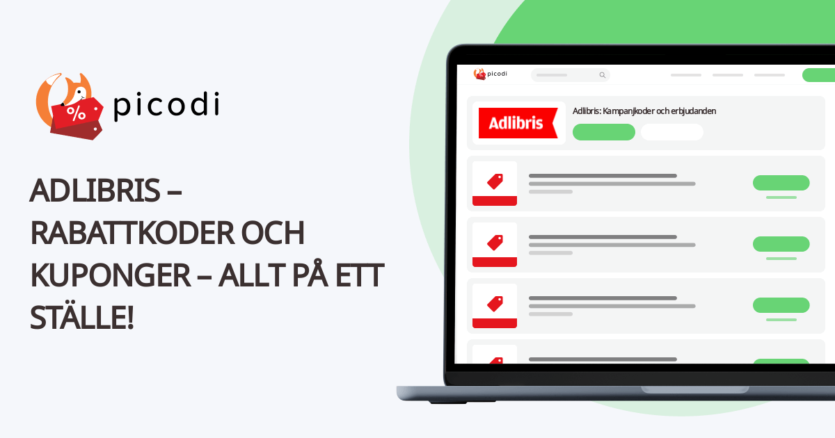Adlibris rabattkod | Hämta nu! | Januari 2026 - Picodi