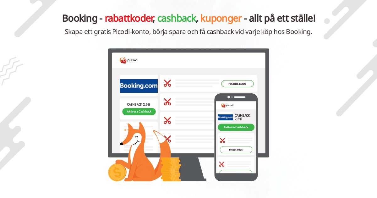 Booking rabattkod | Hämta nu! | Oktober 2023 - Picodi