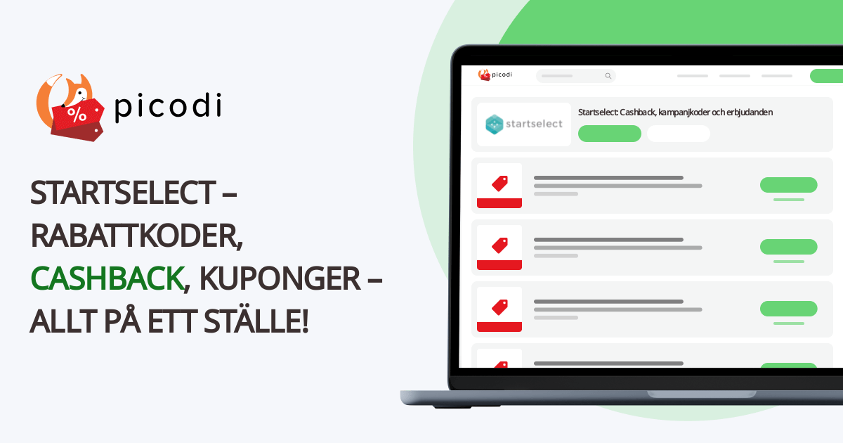 Startselect rabattkod | Hämta nu! | September 2025 - Picodi