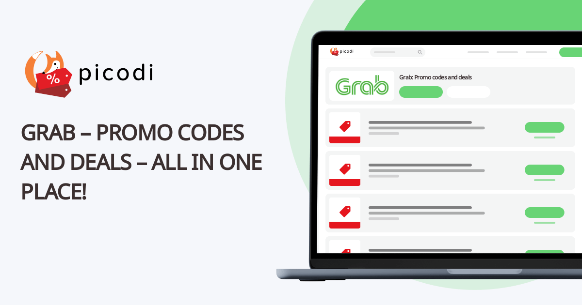 Grab promo code | December 2025 - Picodi Singapore
