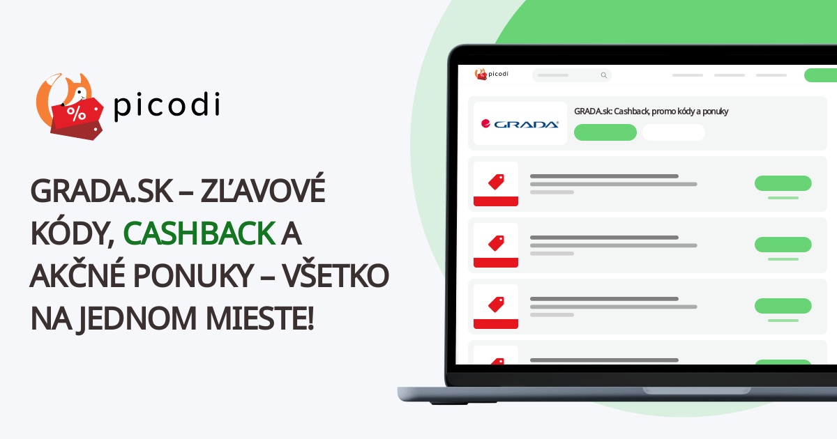 GRADA zľavový kód | 82% | Máj 2026 - Ušetrite teraz!