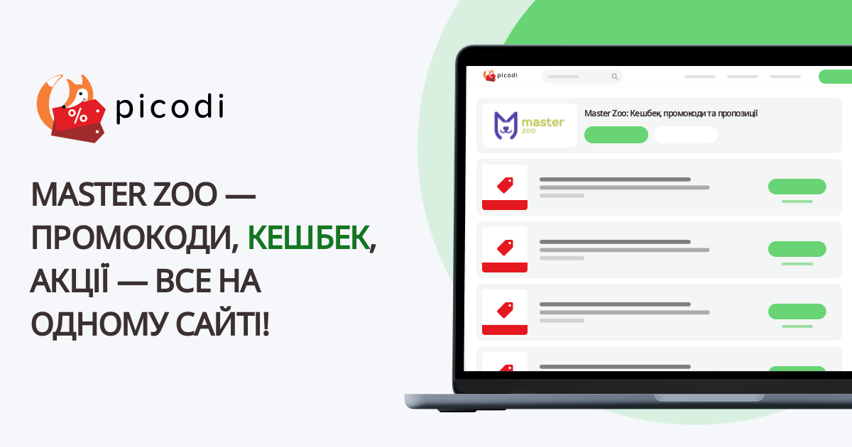 промокоди Мастер Зоо (Master Zoo) | грудень 2025 – Picodi Україна