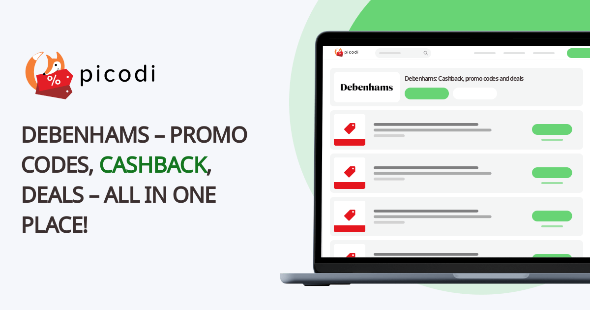 Debenhams discount code | March 2026 - Picodi UK