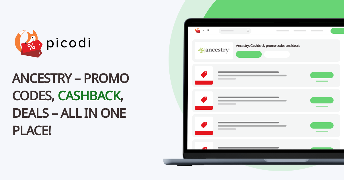 Ancestry promo code | 30% | May 2026 | Picodi USA