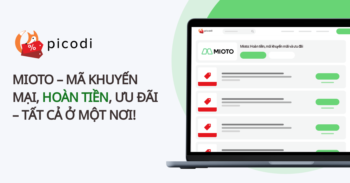 Mã khuyến mãi Mioto | Hãy xem ngay! | tháng 2025