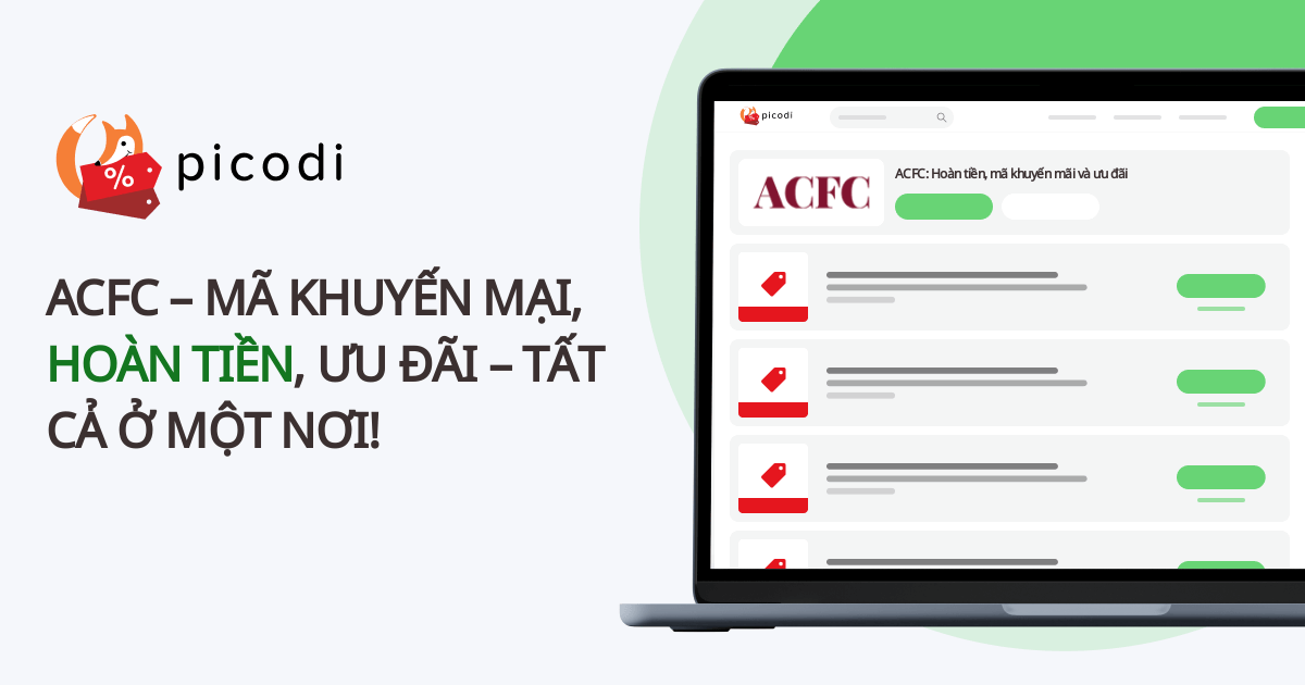Mã giảm giá ACFC | Hãy xem ngay! | tháng 2025